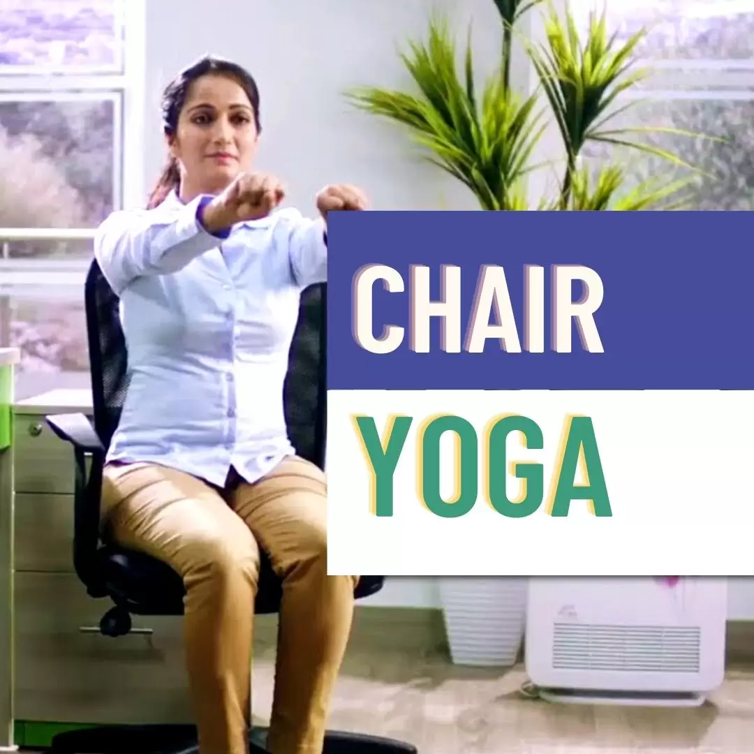Chair / Desk Yoga Wellness Activities For Corporate Employees in Office