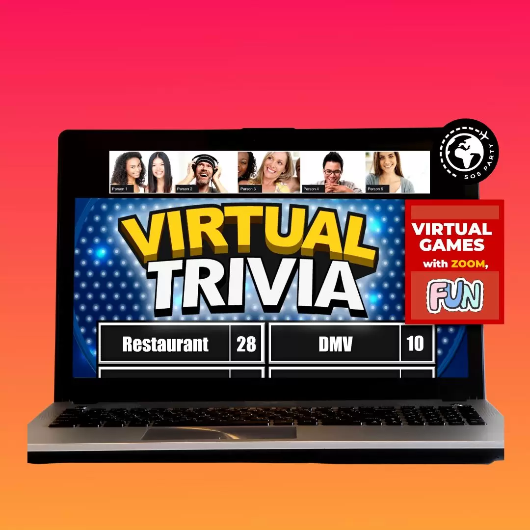 Virtual Trivia Team Building Games Activities for Large Groups/Employees