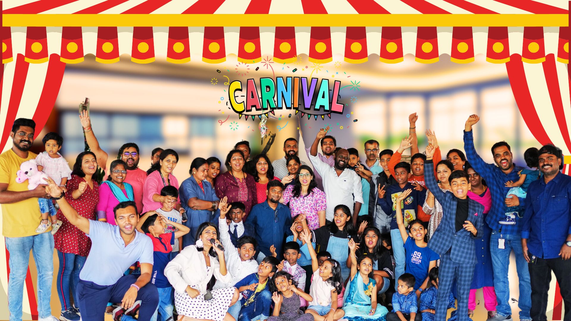 Corporate Family Day Celebration Carnival For Office Employees